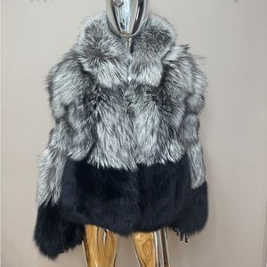 Jackets & Coats | Hooded Silver Fox Fur Coat | Poshmark